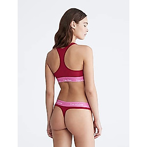 Calvin Klein Women's This is Love Modern Cotton Bralette, Persian Red, Medium