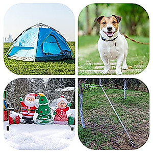 CAIGAIC Landscape Edging Stakes 30 Pack, 10 Inch Garden Landscape Anchoring Stakes for Terrace Board, Landscape Edging Coil, Grass Barrier, Bender Board, Garden Liner