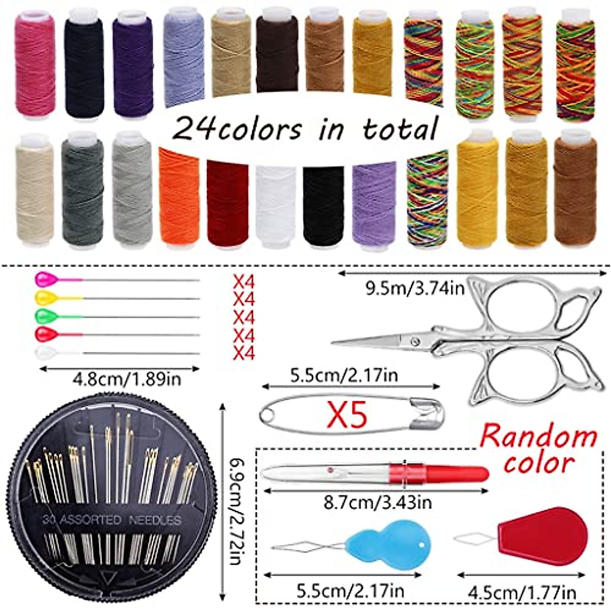 IRDFWH Sewing Kit DIY Multi-Function Box Set Hand Quilting Stitching Embroidery Thread Accessories Kits