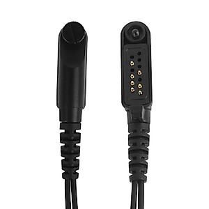 Pdflie Walkie Talkie Speaker Microphone Hand Shoulder Mic with 3.5mm Audio Jack Reinforced Cable for Hytera Two Way Radio pd602i pd682i pd662i hp602 hp682 bd519 bd6302 pd680 x1pi x1ei