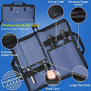 XYJ Portable Chef Knife Set Professional,Japanese Chef Knives With Sheath,Sharpener Rod,Cleaver Boning Knife For Vegetable Meat Cutting Camping Kitchen Knives,Full Tang,Gifts for Mom Dad