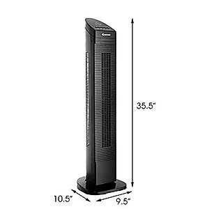 COSTWAY Tower Fan, 3-Speed Portable Oscillating Fan, Digital Control/w Remote Control, 9-Hour Timer, LCD Display, Oscillating Tower Fan (35-Inch)
