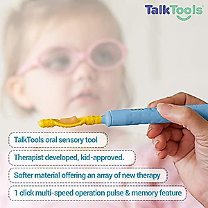 TalkTools® Sensi (Ocean Blue) Oral Sensory Therapy Tool with 7 Sensi Jaw Tips