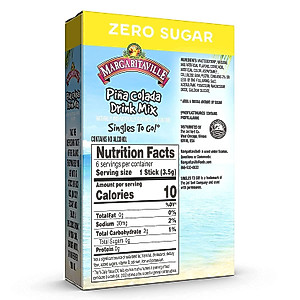 Margaritaville Singles to Go Drink Mix Ultimate Summer Variety Pack, 1 Strawberry Daiquiri, 1 Pina Colada, 1 Margarita, 1 CT