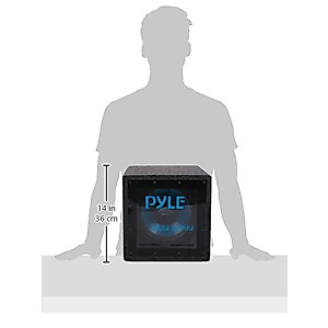 Pyle Bandpass Enclosure Car Subwoofer Speaker - 500 Watt High Power Car Audio Sound Component Speaker System w/ 10-inch Subwoofer, 2" Aluminum Voice Coil, 4 Ohm, Ported Enclosure System - Pyle PLQB10