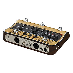 Zoom AC-3 Acoustic Creator, Acoustic DI with Tone Restoration, Acoustic Modeling, 9 effects, Compression, Tuner, Reverb, EQ, and Anti-Feedback