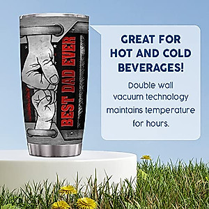 OLDCHI 20oz Tumbler Gifts for Dad, Unique Gifts for Men, Husband, Woman, Coffee Gifts for Dad, Gift From Kids Son Daughter Wife for Fathers Day, Birthday, Anniversary, Best Dad Ever