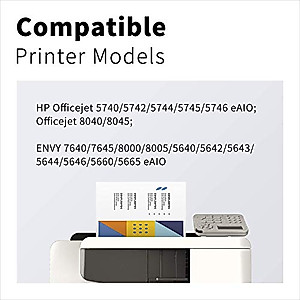 62xl ink cartridge LemeroSuperx 62XL Remanufactured Ink Cartridge Replacement for HP 62 62XL work for OfficeJet 5740 8040 5741 Envy 7640 5660 5540 7645 OfficeJet 200 250 (1 Black, 1 Tri-color, 2-Pack)