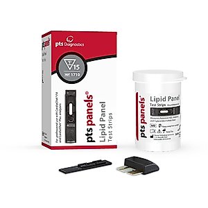 PTS Panels #1710 Lipid Panel Test Strips (15/box) for CardioChek PA Cholesterol Analyzer