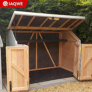 8M80 ST270M80 27 Inch 80Lbs/356N Gas Struts Spring Lift Support Shocks for Heavy Duty Tonneau Cover Trailer are Truck Cap Murphy Bed RV Bed Door Window Floor Hatch Toolbox Lid, 2pcs by IAQWE ml27-80