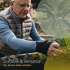 BraceUP Adjustable Wrist Wrap for Men and Women - Workouts Wrist Band, Carpal Tunnel Compression Wrist Brace, Tendonitis Wrist Splint, Left Right Hand One Size Adjustable (Silver)