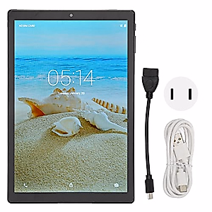 Naroote Tablet PC 5G WiFi Night Reading Mode Support Fast Charging Octa Core Processor 100-240V 4GB 64GB 10 Inch Tablet (US Plug)