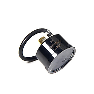 Refrigerator Thermal Overload Protector, 1/6 HP, 125W, Compressor Replacement Part