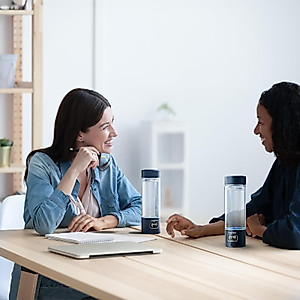 CLWRSN Hydrogen Water Bottle Generator with PEM & SPE Technology, High Borosilicate Glass, High Air Tightness with Countdown Timer and Battery Level Display,Suitable for Office, Home, Gym and Outdoor