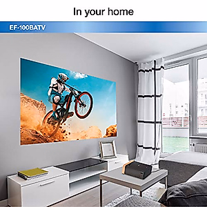 Epson EF-100 Smart Streaming Laser Projector with Android TV - Black