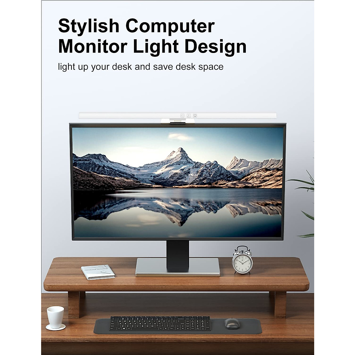 Kaulsoue Monitor Light Bar, Ultra-Wide 19.69" Screen Light Bar with Touch Control, Eye Care Monitor Lamp with 3 Color Modes, No Glare, USB Powered LED Desk Lamp for Office/Home/Study Room