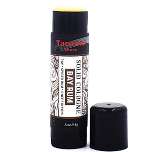 Taconic Shave All-Natural Bay Rum Scent Men's Solid Cologne – Portable and Easy to Apply - Artisan Made in the USA