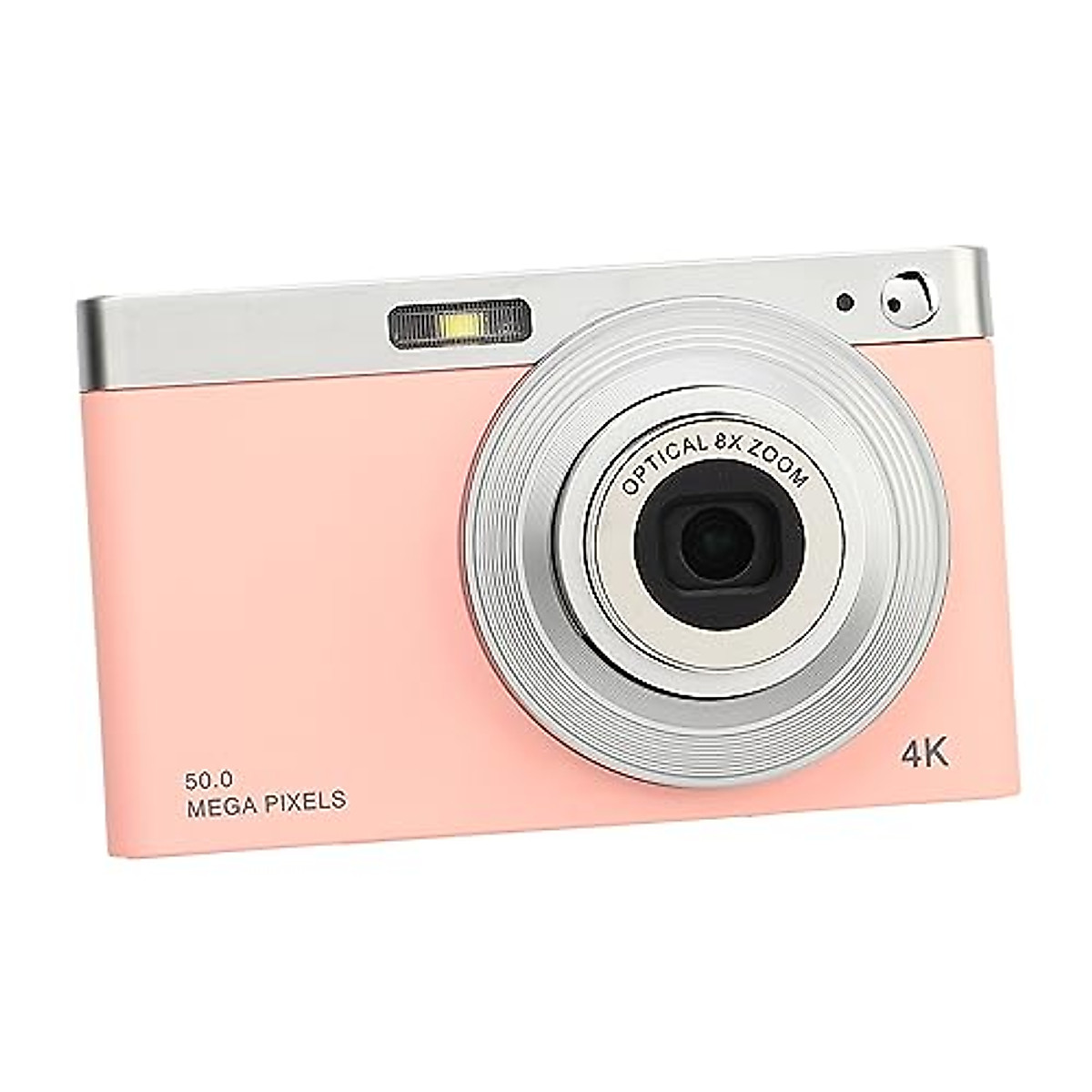 4K Digital Camera, 4K Lightweight Ultra HD Digital Camera, Portable Retro Camera Compact vlog Beauty Filter Camera, for Travel Vlogging (Pink)