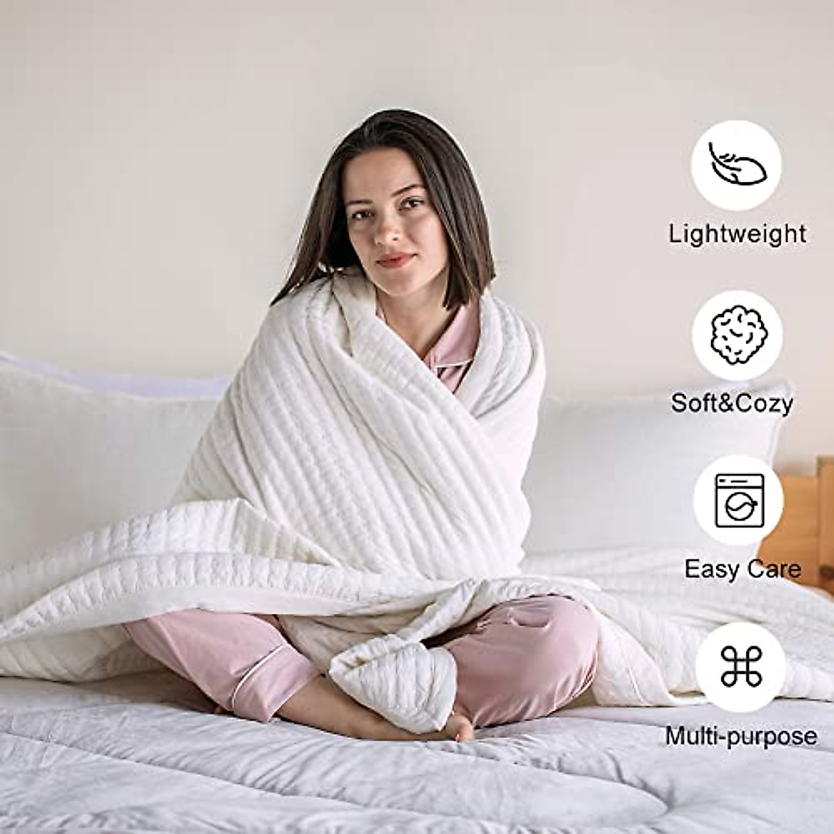 DAWNDIOR Queen Quilt Bedding Sets & Collections Modern Farmhouse Boho Luxury Neutral Stitch Bedspread Coverlet Soft Lightweight Tan Reversible Comforter for Summer (1 Quilt,2 Pillow Shams)