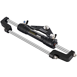 VEVOR Hydraulic Steering for Boats, 300HP Outboard Steering System Kit with Helm Pump, Cylinder, Steering Wheel and Hose