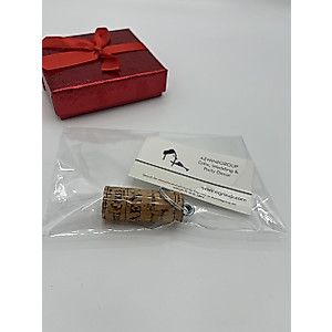 Wine Cork Floating Key Chain, single wine cork keychain- wine-KC (single keychain)
