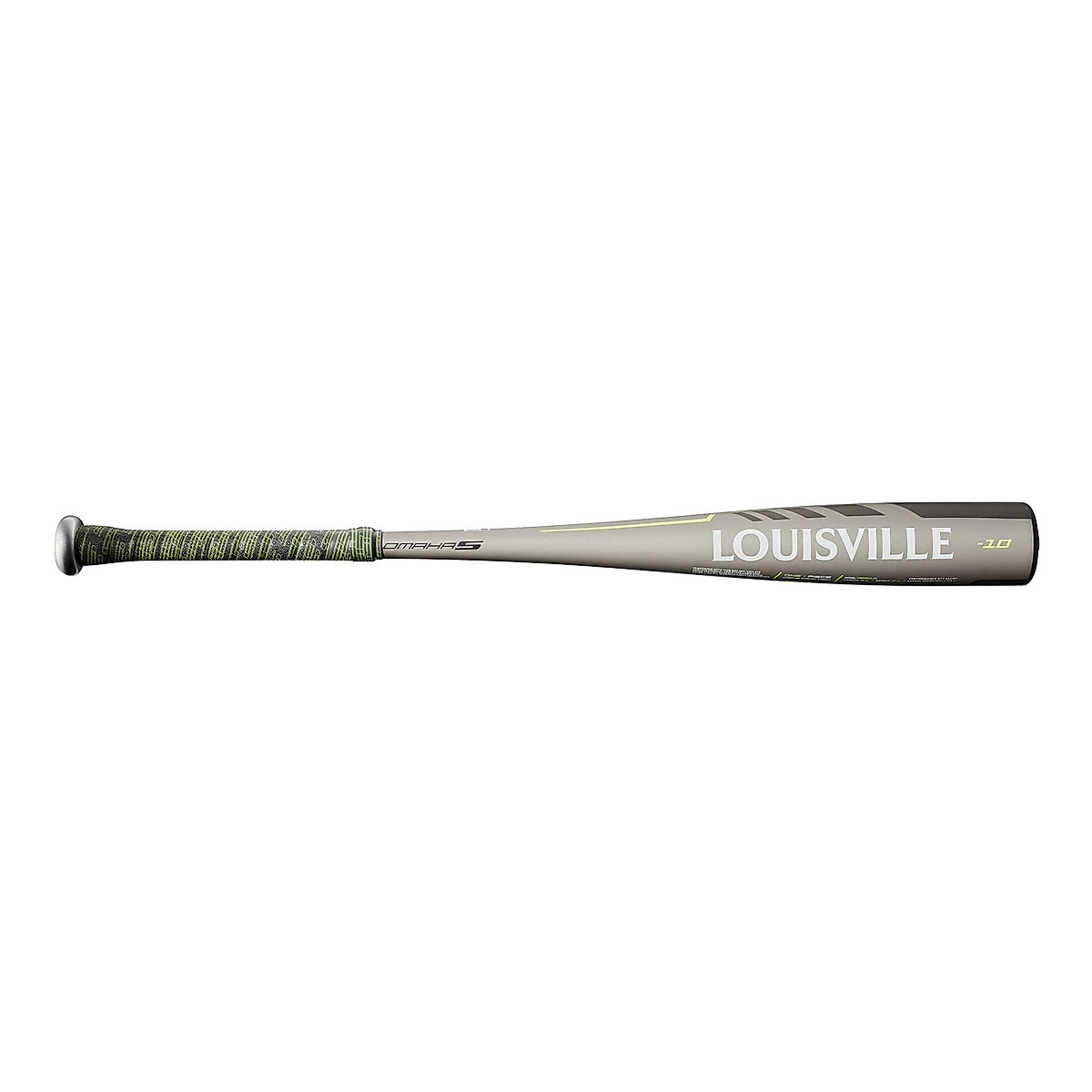 Louisville Slugger unisex-adult 2020 Omaha (-10) 2 5/8" USA Baseball Bat, 28"/18 oz, Silver