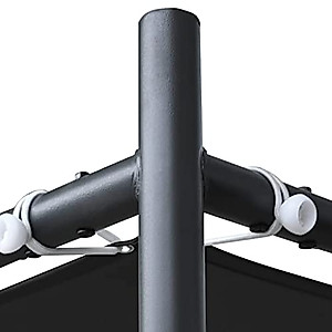 vidaXL Gazebo with Slanted Roof Garden Outdoor Sunshade Patio Party Tent Camping Canopy Wedding Marquee Pavilion Sun Shelter Beige 0.6 oz/ft²