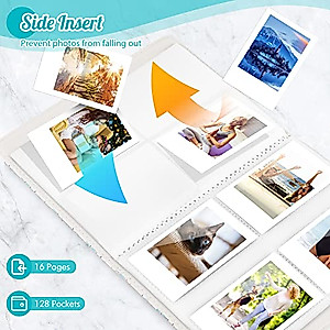 Ablus 128 Pockets Mini Photo Album for Fujifilm Instax Mini Camera, Polaroid Snap, Z2300, SocialMatic Instant Cameras & Zip Instant Printer (Leaves)