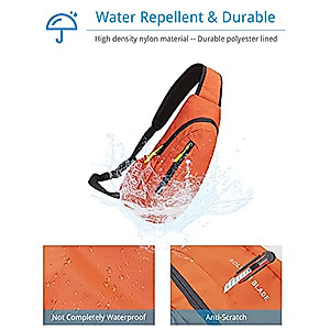 PivotWing Sling Bags for Men Womens Lightweight Small One Strap Chest Side Bag Mini Crossbody Day Pack Everyday Sling Backpack Bodybag for Trip Gym Outdoor Dog Walking Orange
