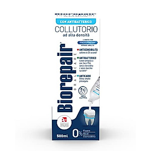 Biorepair: " Collutorio " Mouthwash with Antibacterical - 500ml/16.9 fl.oz [ Italian Import ]