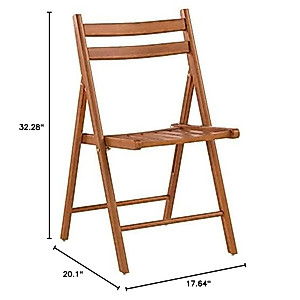 Winsome Robin 4-PC Folding Set Teak Chair