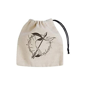 Q-Workshop Elvish Beige & Black Basic Dice Bag
