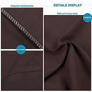 FLXXIE Microfiber Pillow Cases Standard Size, Soft Pillowcases with Envelope Closure, Wrinkle, Stain Resistant Pillow Covers, 20x26, Dark Brown