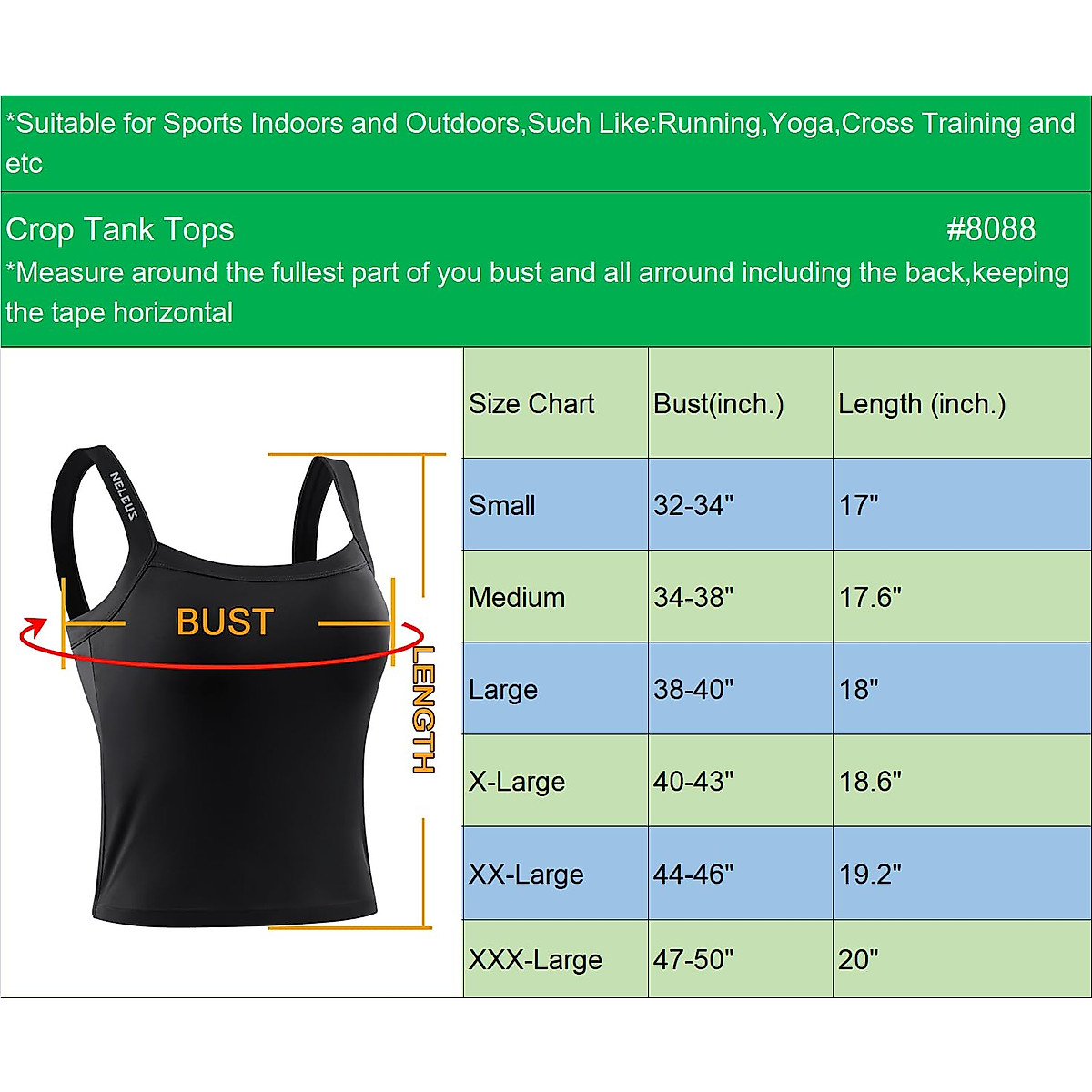 NELEUS Women's 3 Pack Compression Athletic Tank Top with Bra,8088,black/grey/rose red,Large