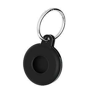 Zcooooool 2pcs Thickened Airtag Case Silicone Protector Cover Skin for Apple Airtags Washable Airtag Holder , Airtag Keychain , Airtag Keyring