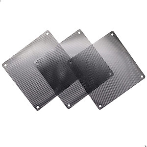 ThreeBulls 12 Pcs 140mm PVC Black PC Cooler Fan Dust Filter Dustproof Case Cover Computer Mesh