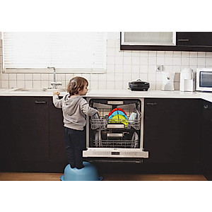 Qshare Toddler Plates, Portable Baby Plates for Toddlers, BPA-Free Strong Suction Plates for Toddlers, Dishwasher and Microwave Safe Silicone Placemat 10x7x1''