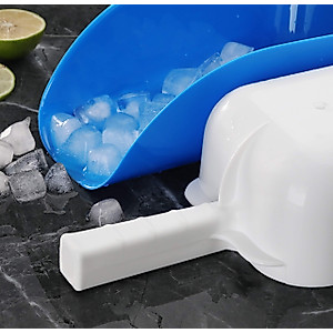 New Star Foodservice 34462 Polycarbonate Plastic Utility Ice Scoop. Blue, 64-Ounce