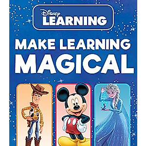 Disney Learning Let's Get Learning! Preschool Activity Book for Kids Ages 3-5, Pre K Wipe Clean Workbook With Letters, Numbers, Shapes, & Sight Words Activities, Reusable Sticker Book for Toddlers