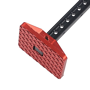 HIRCQOO 1/10 RC Simulation Metal Mini Lifting Jack Slideable Jack Tool RC Decorations Accessories Compatible with Traxxas TRX-4 Tamiya CC01 Axial SCX10 D90 Redcat HSP 90046 D110 1/10 RC Crawler Car