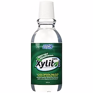 Epic Xyitol Spearmint Flavored Mouthwash, 16-Ounce