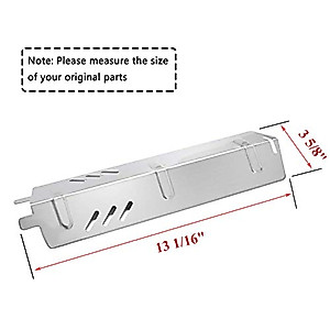 BBQ-Element Grill Replacement Parts for Backyard Grill BY13-101-001-11, BY14-101-001-01, BY16-101-002-05, GBC1429W, Stainless Steel Heat Plate Tent Shields Burner Cover for Uniflame GBC1329W.
