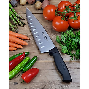 Ergo Chef Prodigy Series 8-Inch Chef's Knife - High Carbon Stainless Steel, Cooks Knife, Ergonomic non-slip Comfort Handle