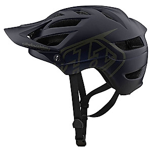 Troy Lee Designs Adult|All Mountain|Mountain Bike Half Shell A1 Helmet Drone (Navy/Olive, XL/2X)