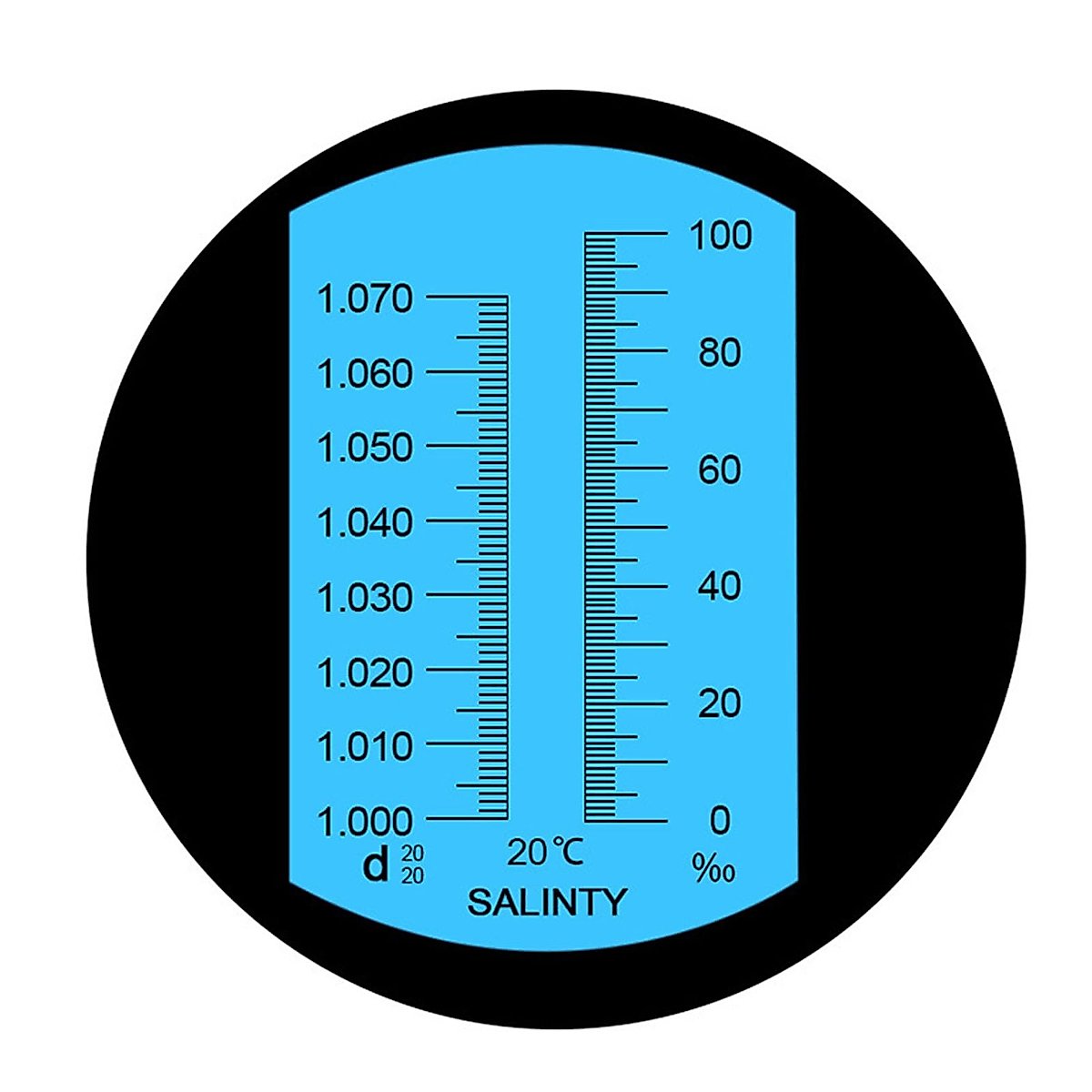 LOXGO Handheld Salinity Refractometer For Aquarium 0 To Salinometer Portable SeaWater Concentration Tester Meter ATC Handheld Salinity Refractometer