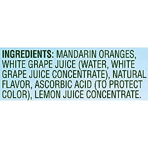 Del Monte Mandarin Orange in 100% Juice Snack Cups, 4-Ounce Cups (Pack of 12)