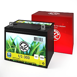 AJC Battery Compatible with John Deere Z Trak Z930M Zero-Turn U1 Lawn Mower and Tractor Battery