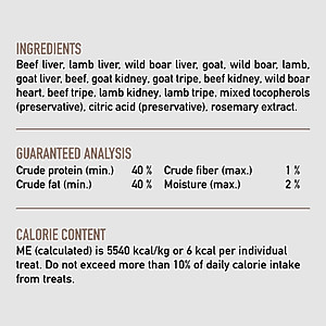 ORIJEN Freeze Dried BEEF RECIPE Dog Treats, WholePrey Ingredients, 3.25oz