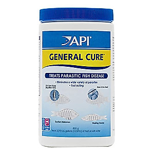 API GENERAL CURE Freshwater and Saltwater Fish Powder Medication 30-Ounce Bulk Box,White