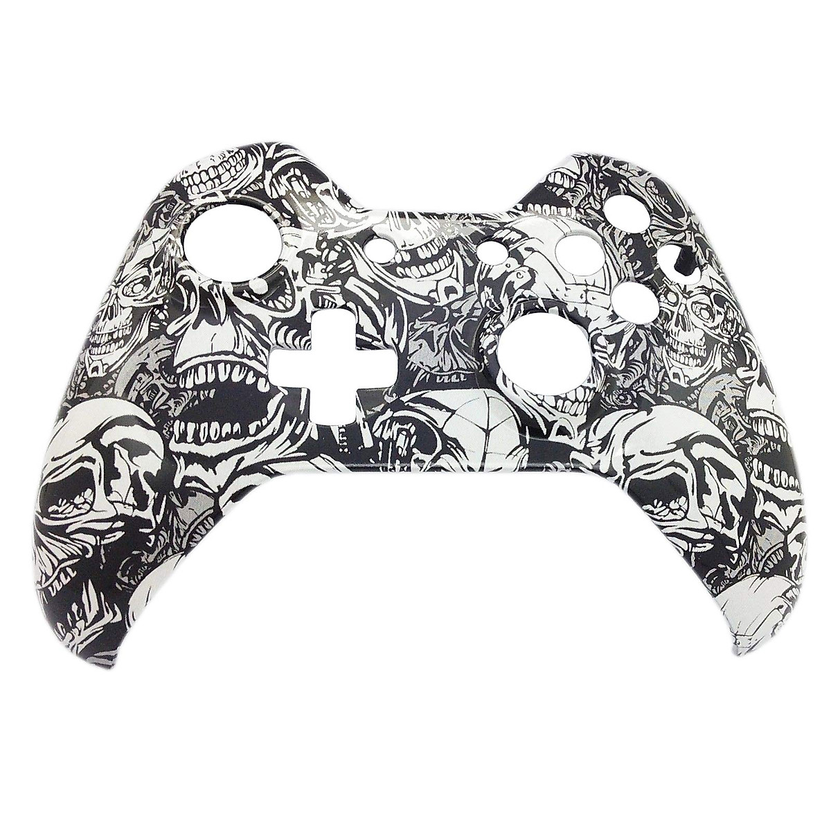 E-MODS GAMING® WHITE ZOMBIE Pattern Hydro Dipped Front Shell Cover Mod for Xbox One Controller